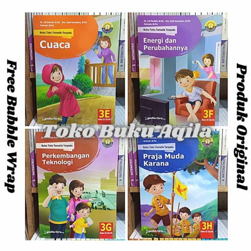 Jual Paket Tematik Terpadu 3e 3f 3g 3h Yudhistira K13 Revisi Kelas 3 Sd ...