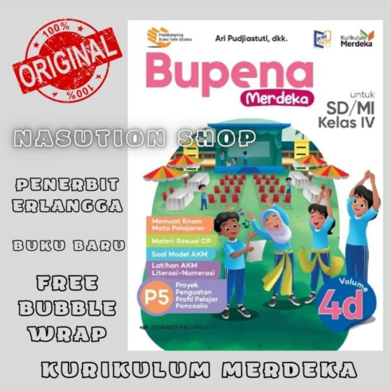 Jual Paket Buku Bupena Kelas 4 Sd/mi 4a 4b 4c 4d Erlangga Kurikulum Merdeka Di Seller Noelle ...