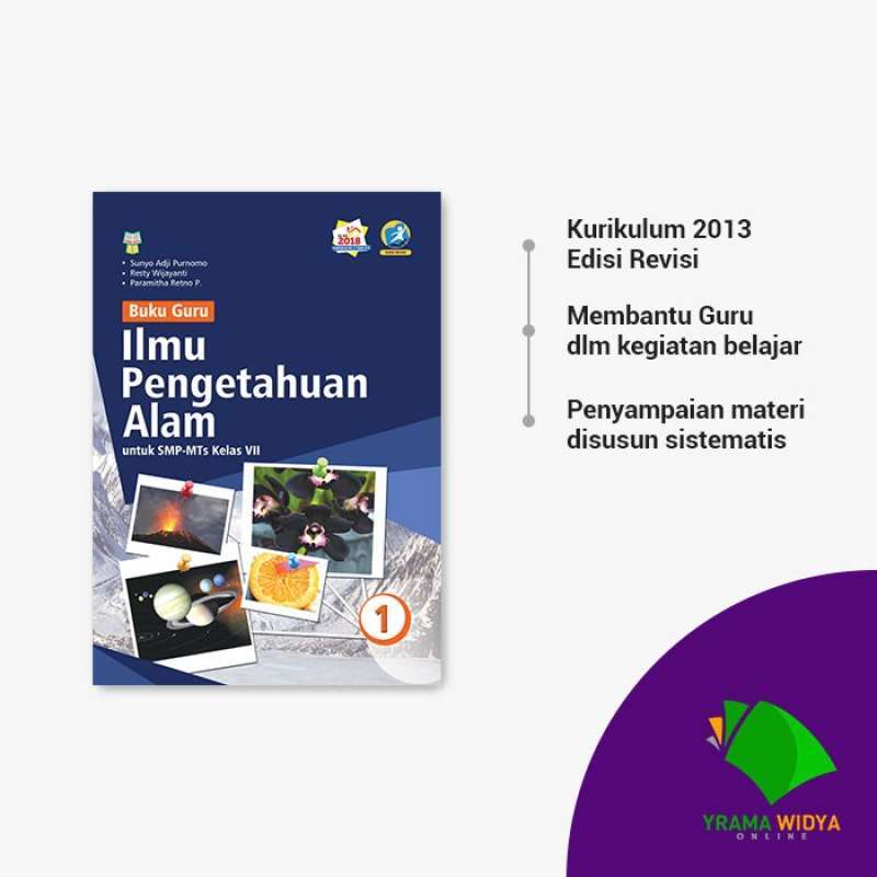 Jual Buku Guru Ilmu Pengetahuan Alam Ipa Untuk Smp/mts Kelas Vii Kikd 2018 Di Seller Noelle ...