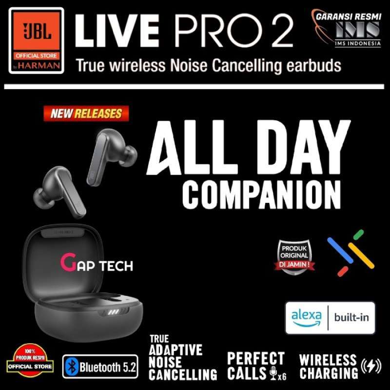 Promo Jbl Live Pro 2 / Pro2 Tws True Wireless Noise Cancelling Earbuds Diskon 50% Di Seller Ar4 ...
