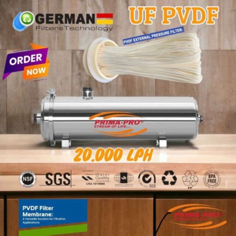 Promo Ultrafiltrasi Pvdf 20000 Lph Filter Penjernih Air Industri Pvdf ...