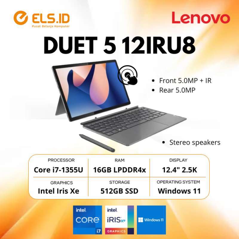 Promo Lenovo Ideapad Duet Iru In Touch Intel I U Gb Ssd Gb K Diskon