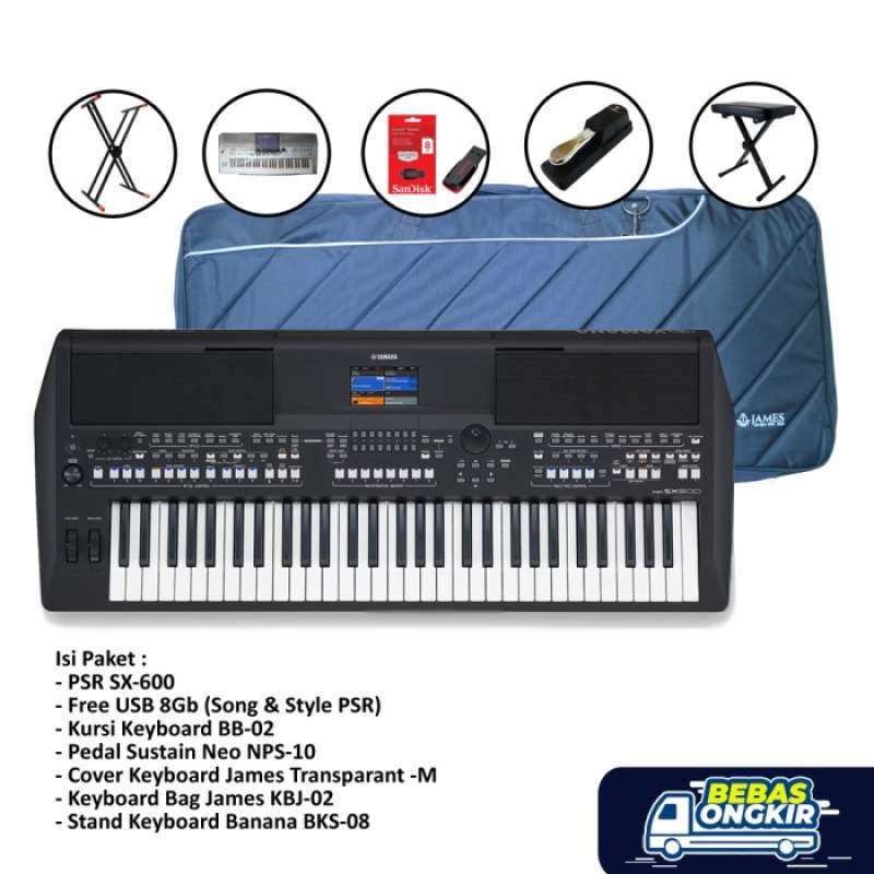 Promo Paket Ultimate Keyboard Yamaha Psr Sx600 / Psr Sx-600 / Psr Sx ...
