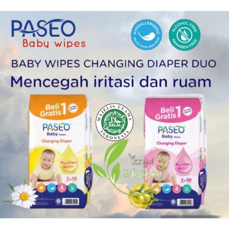 Promo Paseo Tissue Basah Baby Wipes 50 Sheets Tisu Hemat Buy 1 Get 1 ...