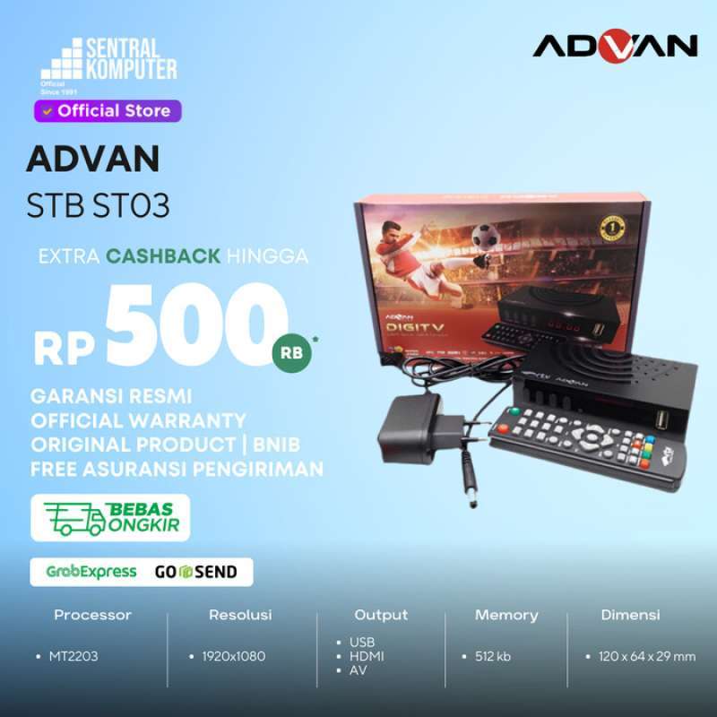 Promo Advan Stb St03 Set Top Box Digital Resmi Diskon 29% Di Seller Kaniarts Market - Cengkareng ...