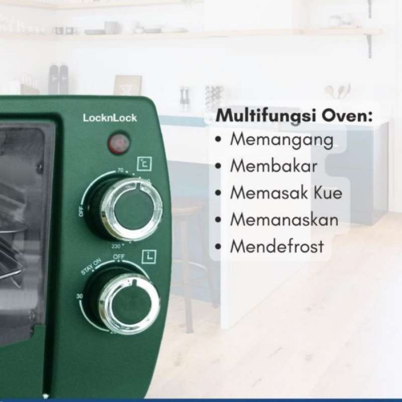 Promo Locknlock Lock N Lock Electric Oven Green Colour Diskon 12% Di ...