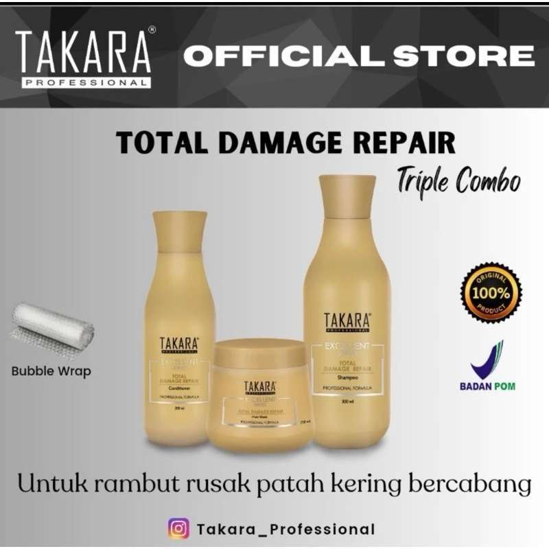 Jual (bpom Original)-paket Takara Profesional Total Damage Repair ...