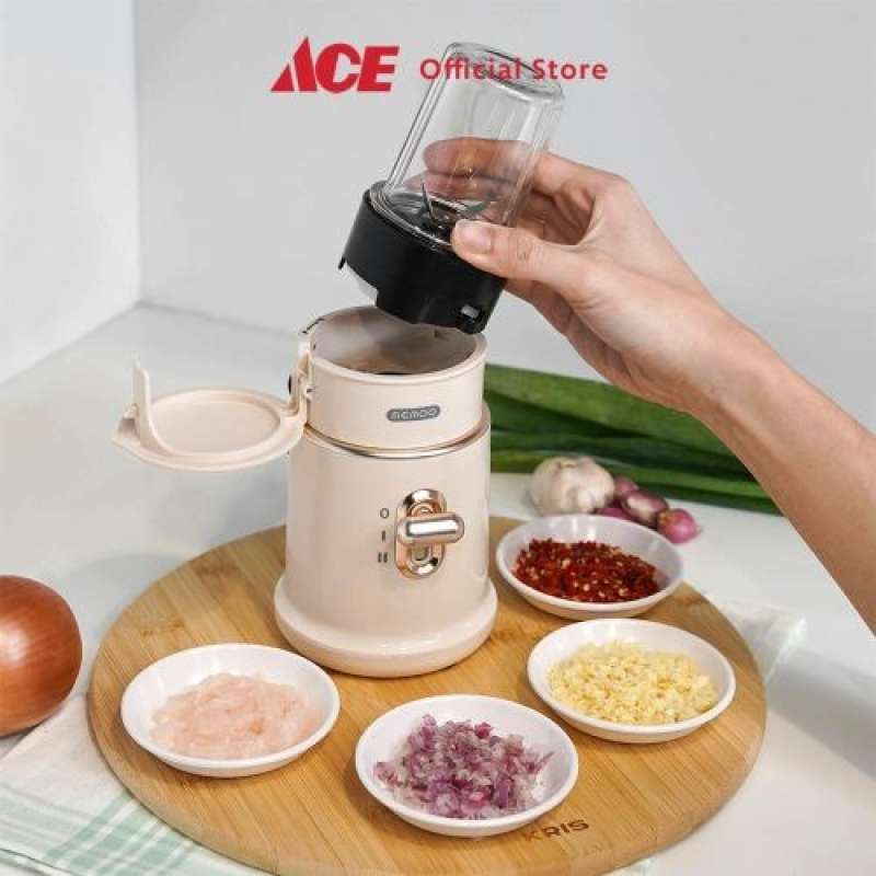 Promo New Ace - Memoo Mini Chopper Multifunction 3 In 1 - Krem Diskon ...