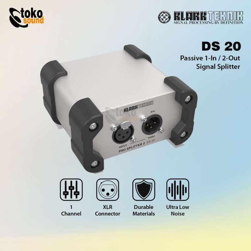 Jual Klark Teknik Ds 20 - Passive 1 In/2 Out Signal Splitter Di Seller Tokosound Proaudio ...