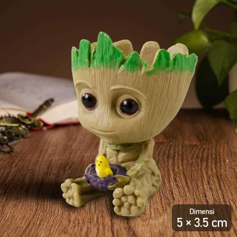 Jual Takara Tomy Groot Action Figure Marvel Holding Bird Nest 5cm Tkr5 ...