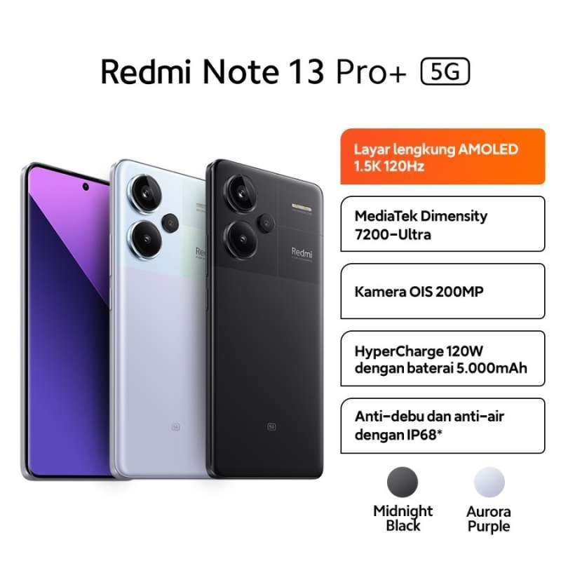 Jual Xiaomi Redmi Note 13 Pro+ 5g 12/512 Gb Garansi Resmi Di Seller ...