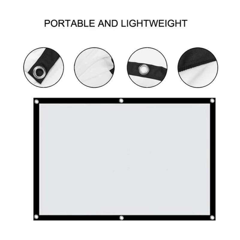 Jual Layar Proyektor Portable 150 Inch | Simple Screen Projector Di ...