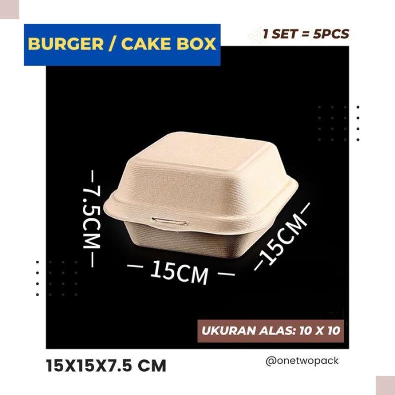 Jual (srdk) [sample] Bagasse Wheat Straw / Corn Starch Take Away Lunch Box Di Seller Shin Store ...