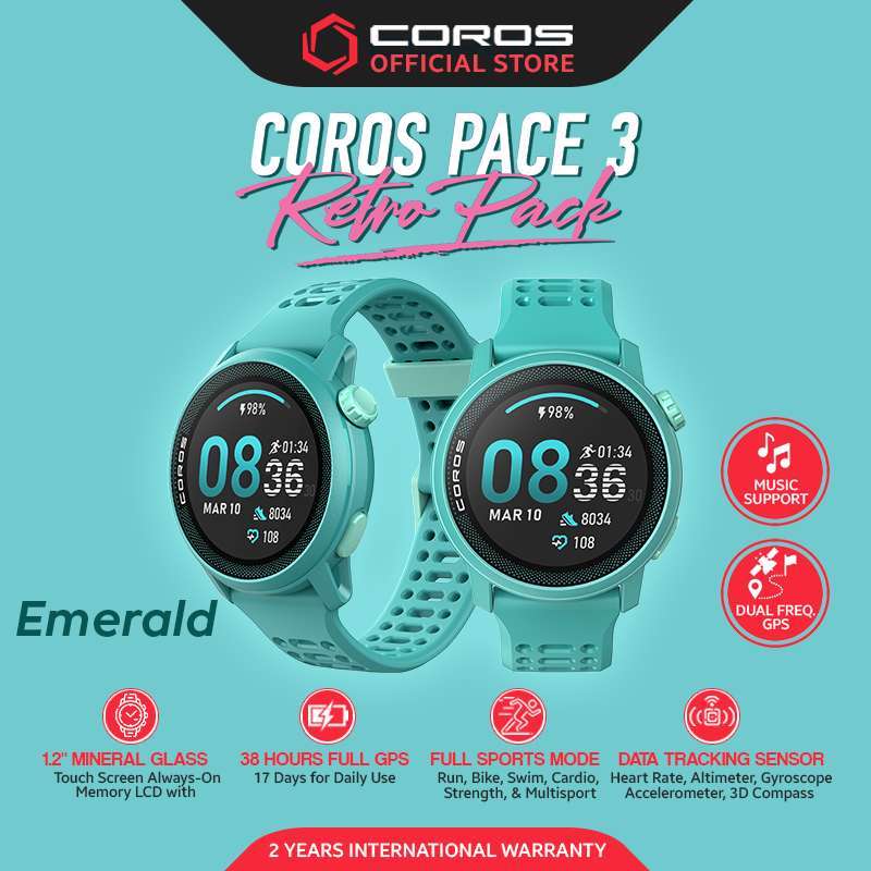 Jual Coros Pace 3 Gps Running Sport Watch Retro Pack Edition Di Seller Coros Indonesia Official ...