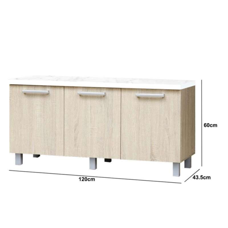 Jual Kitchen Set Idea Furniture Denver Lemari Kabinet Dapur Kayu Bawah ...