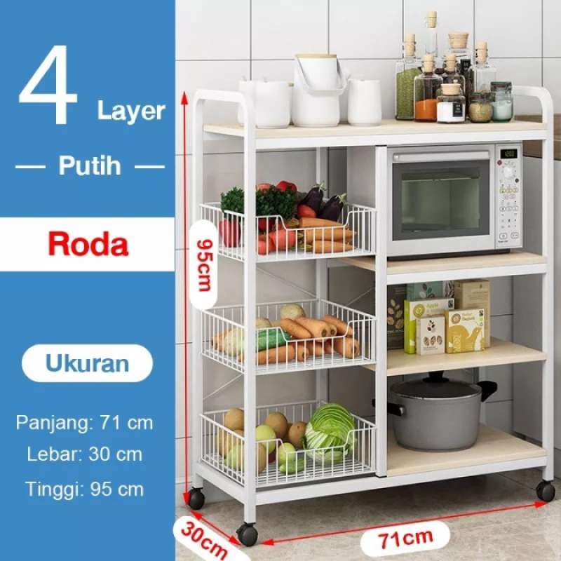 Jual Rak Dapur Serbaguna Besi Rak Susun Lemari Dapur Kitchen Rak ...