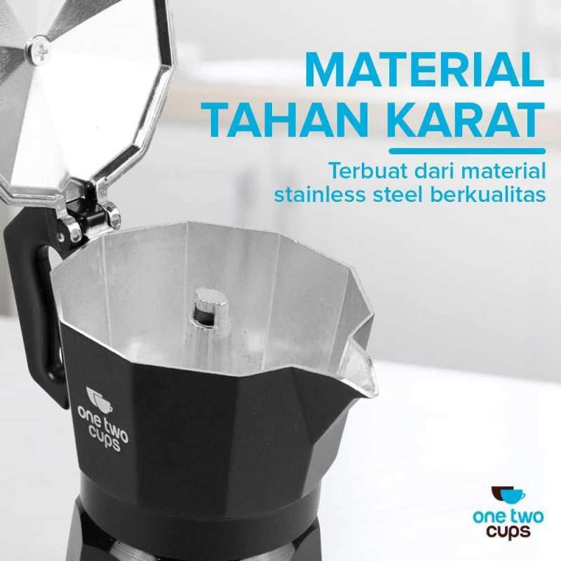 Jual Moka Pot Espresso Coffee Maker Stovetop 3/6/9 Cup Mx001 Grinder ...
