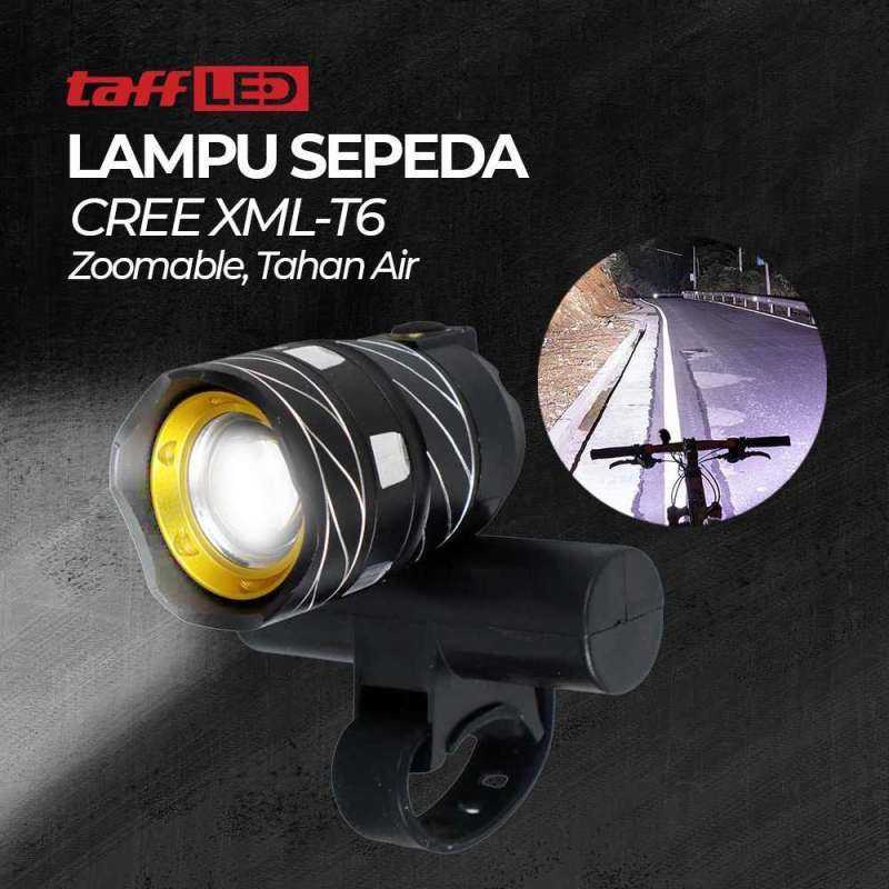 Jual Lampu Depan Sepeda Rechargeable Led Cree Xml-t6 Waterproof Zk30 ...