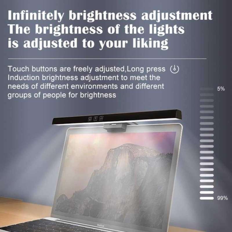 Jual Honeye Lampu Monitor Clip Hanging Lamp Eye Protection Tri Color ...