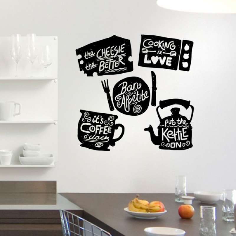 Promo 100% Produk Ori Wall Sticker Dapur Cafe Rumah Ruang Makan Diskon ...