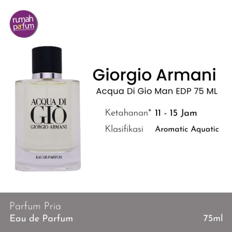 Promo Giorgio Armani Acqua Di Gio Man Edp 75 Ml Diskon 23% Di Seller ...