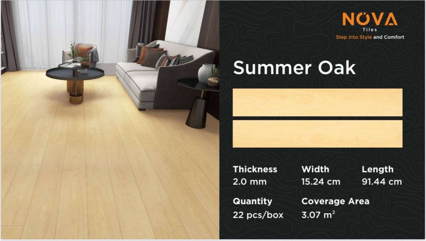 Jual Nova Vinyl 2mm Wooden Series Lantai Vinyl Flooring Motif Kayu Di Seller Aneka Indah ...