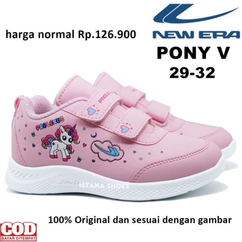 Jual Sepatu Sekolah Anak Perempuan Paud Tk Sd Hitam New Era Kuda Poni ...