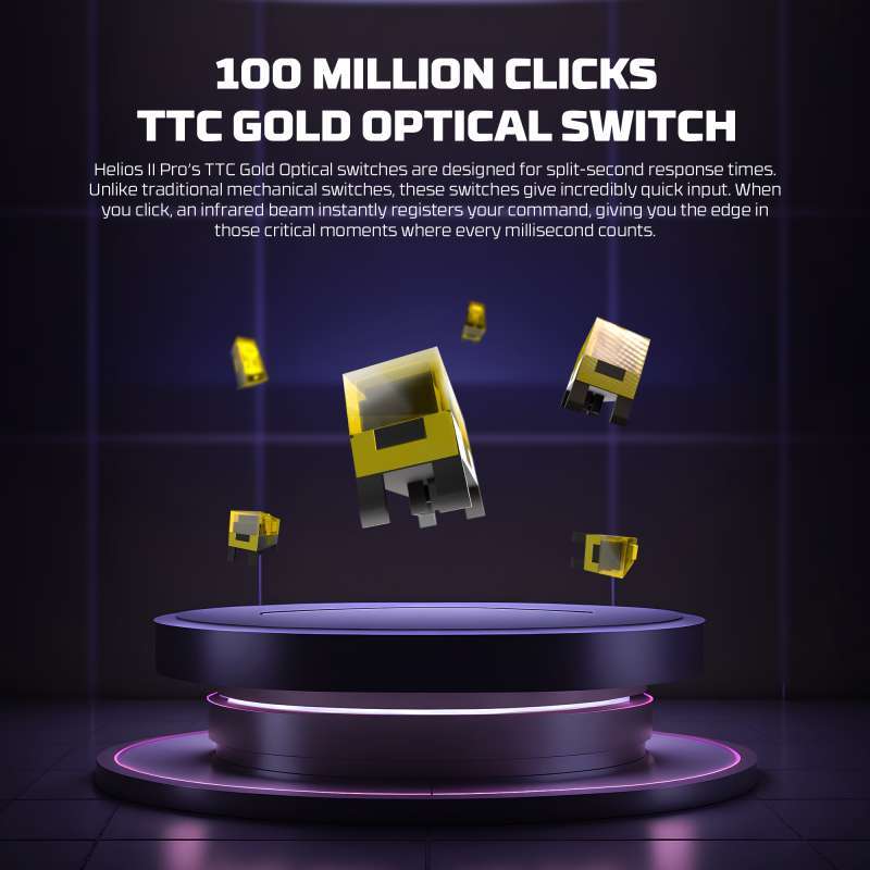 Promo Fantech Xd3 V3 4k 1k Helios Ii Pro 650ips 3-mode Connection ...