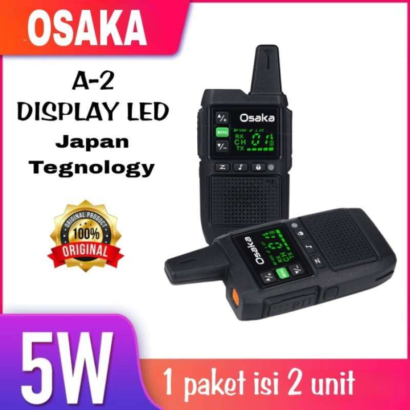 Promo Ht Mini Led Display Two Way Radio Osaka A2 Walkie Talkie Diskon ...