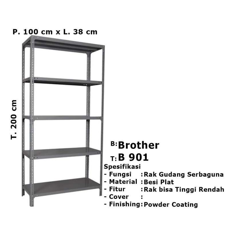 Jual Brother B901 Rak Laundry Rak Gudang Rak Kantor File Rak Buku ...