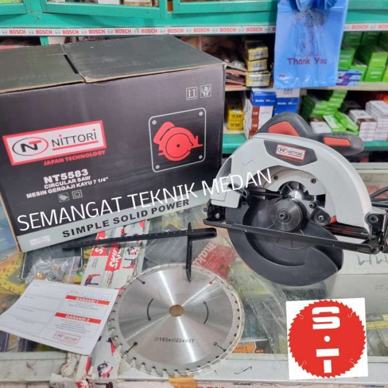 Jual Nt5883 Mesin Gergaji Potong Kayu Wood Circular Saw 7 Nittori Mt583 ...