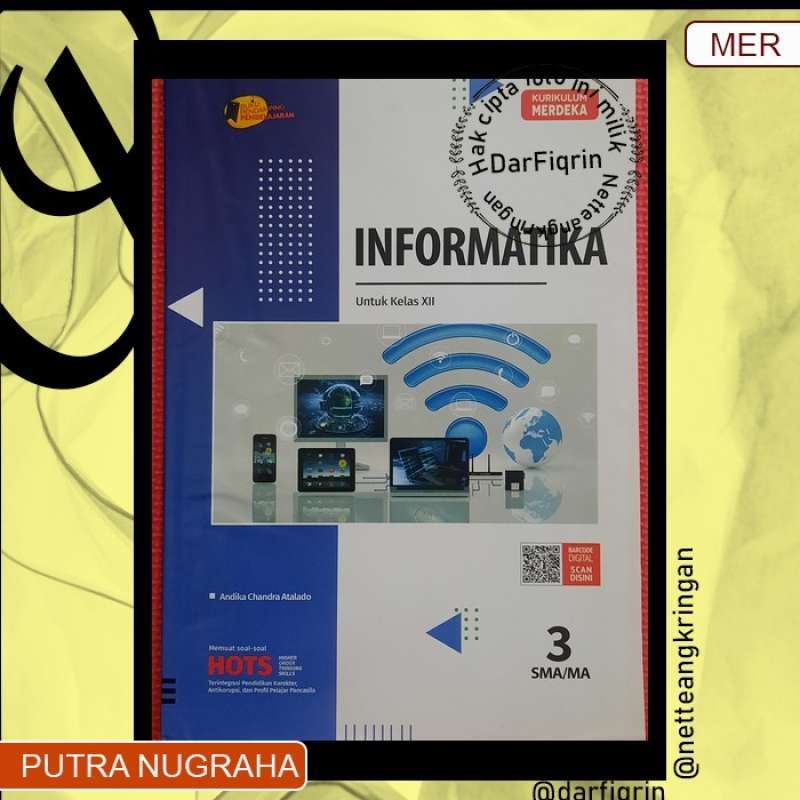 Jual Lks Informatika Kelas 12 Semester 1 Dan 2-sma/ma Kurmer Kurikulum Merdeka-putra Nugraha ...