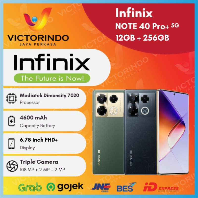 Promo Infinix Note 40 Pro+ 5g ( Ram 12gb + Rom 256gb ) Garansi Resmi - Vintage Green Diskon 1% ...