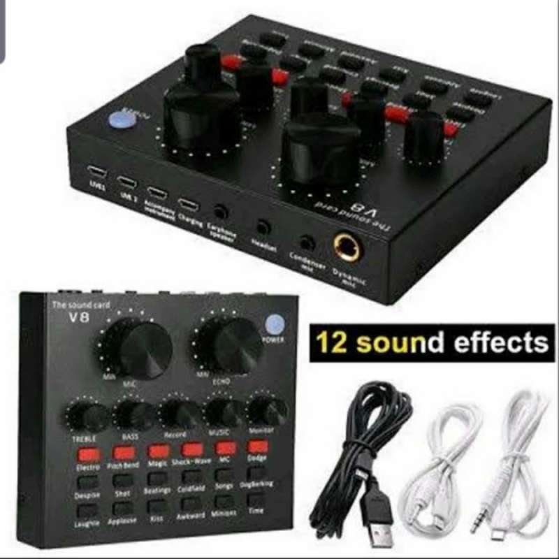 Jual Sound Card V8 Mixer Soundcard V8 Mixer Audio Usb External ...