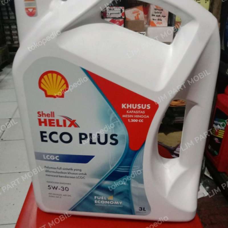 Promo Oli Shell Eco Plus Lcgc 5w-30 Galon (3l) Ðÿ’¯%original Diskon 33% ...