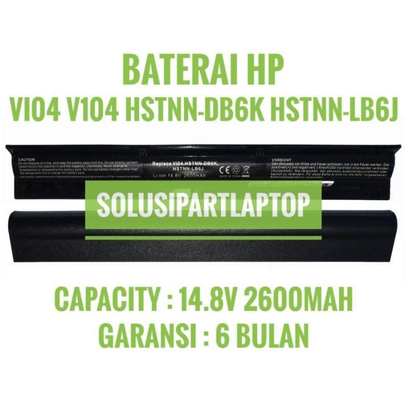 Jual Baterai Laptop Hp Probook 440 G2 450 G2 Vi04 V104 14 Hstnn- Lb6k Di Seller Solusipartlaptop ...