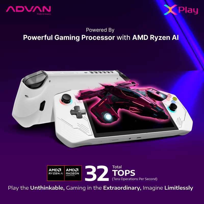 Promo Advan X-play Handheld Gaming Pc Amd Ryzen 7 7840u Amd Ryzen Ai ...