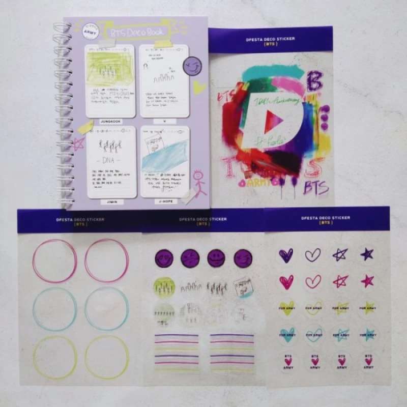 Jual Official Bundle Deco Book & Sticker Set Dfesta Bts - Jin Bts Ver ...