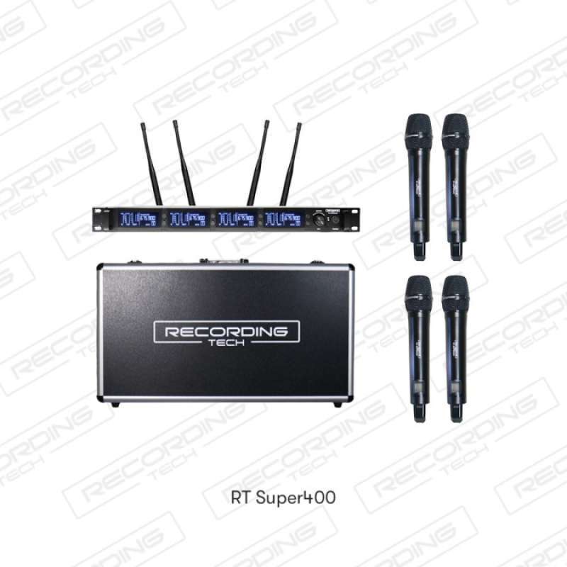Jual Recording Tech Rt Super400 / Super 400 4 Channel Wireless Mic ...