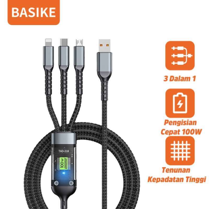 Jual Basike Kabel Data Led Type C Lightning Micro In Fast Charging W Di Seller Zenin