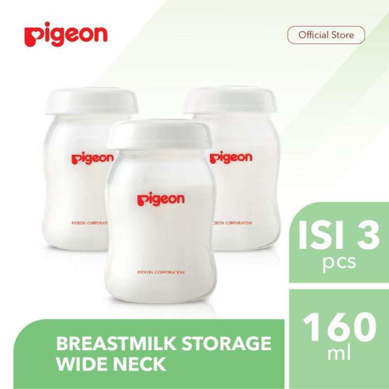 Jual Pigeon Breastmilk Storage Bottle 160ml Botol Penyimpan Asi Perah 3in1 - 3 X 160ml Di Seller ...