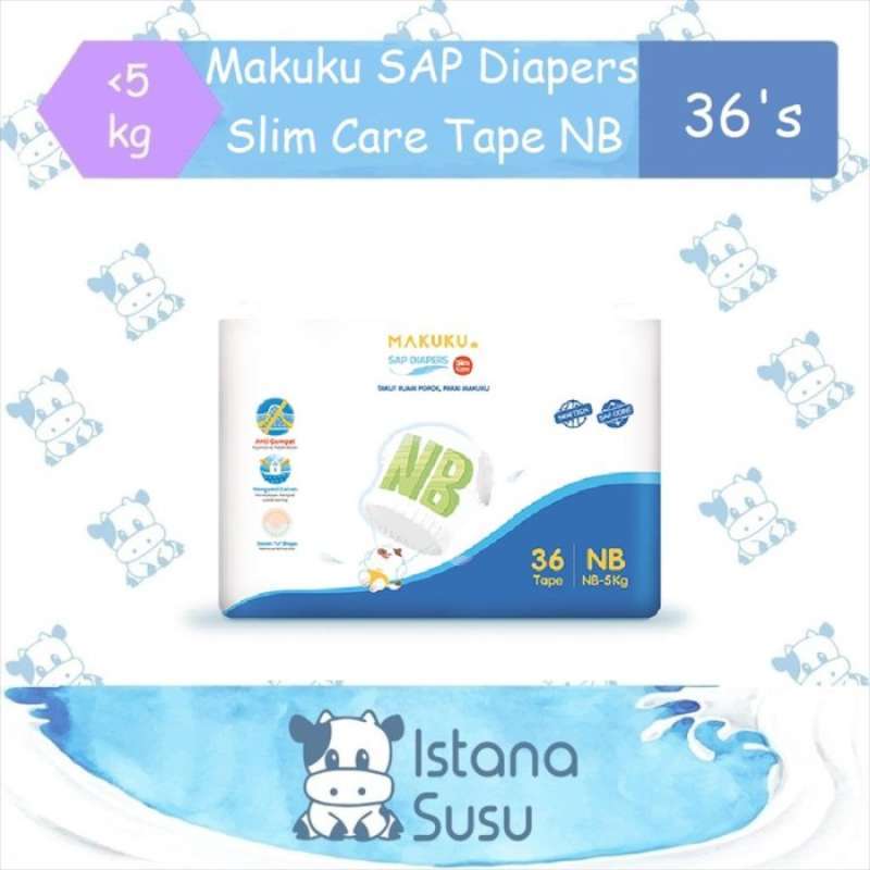 Jual Makuku Sap Diapers Slim Care Tape Nb - 36's Di Seller Sunshop ...