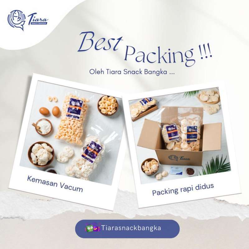 Jual Standart Packaging Tiara Snack Bangka/kerupuk Tiara/kerupuk Bangka ...