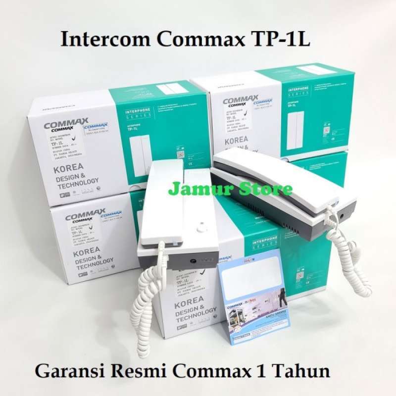 Promo 100% Produk Ori Intercom Kabel 2 Arah Commax Tp-1l With Adaptor ...