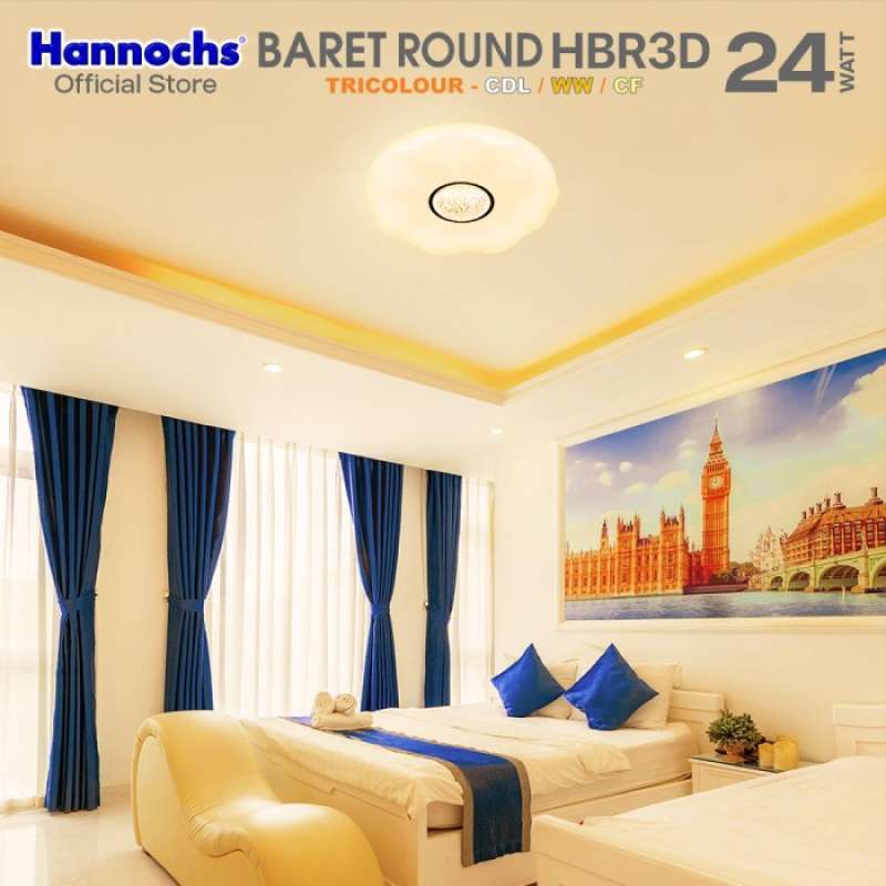Jual Hannochs Lampu Downlight Led Baret Round Hbr3d Mutiara 24w ...