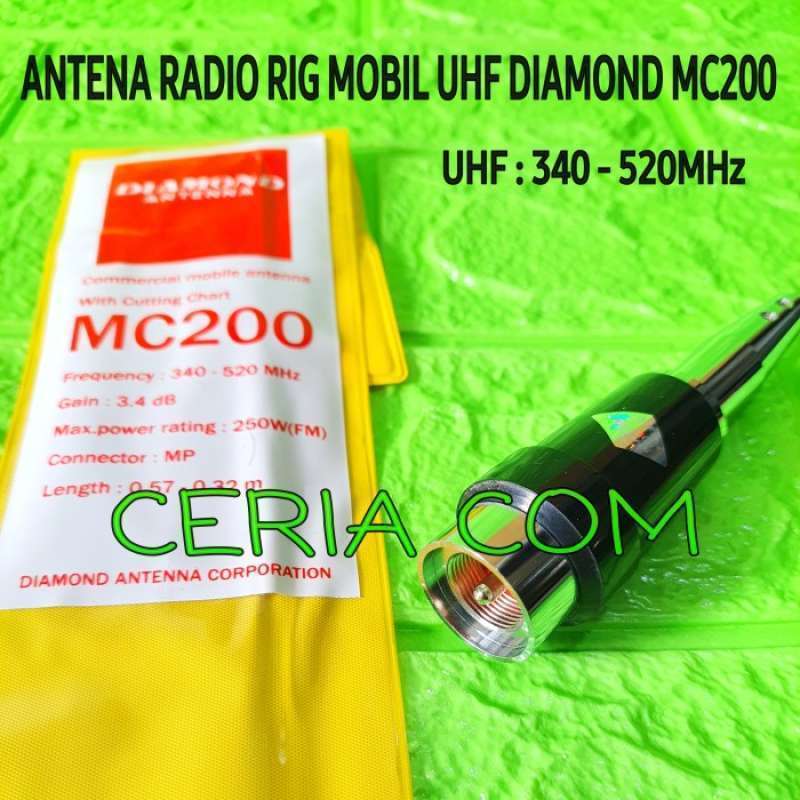 Promo 100% Produk Ori Antena Mobil Diamond Mc200 Uhf Antenna Rig Mobil ...