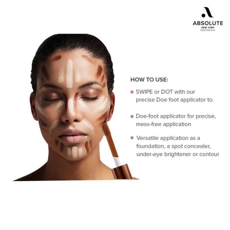 Jual Absolute New York 2-in-1 Foundation + Concealer - Neutral Shell Di ...