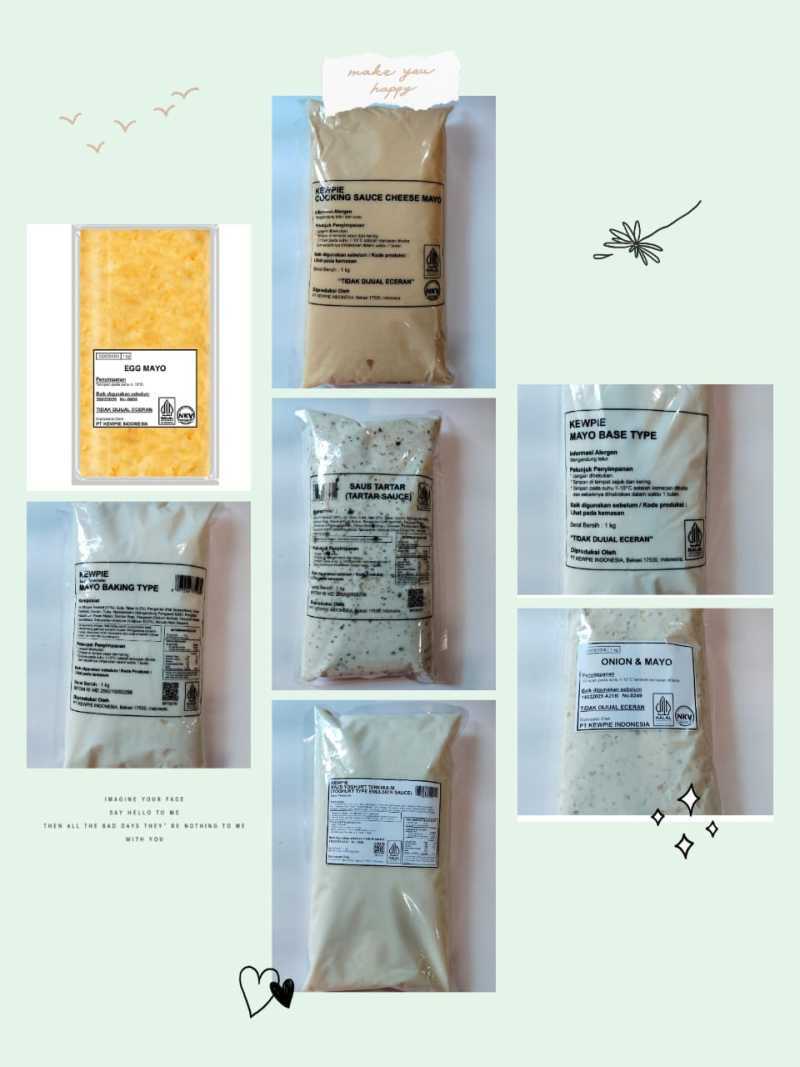 Jual Kewpie Spicy Mayo / Egg Mayo / Yoghurt Mayo / Onion&mayo / Baking ...