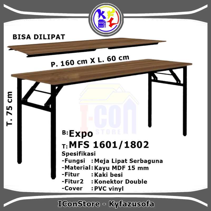 Jual Expo Meja Lipat Mfs 1601 Meja Serbaguna Meja Kantin Resto Meja ...