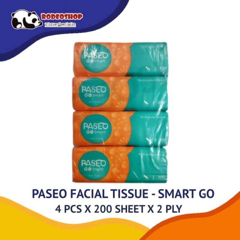 Jual Facial Tissue Paseo Smart Go 4 X 200 Sheet Di Seller Yama ...